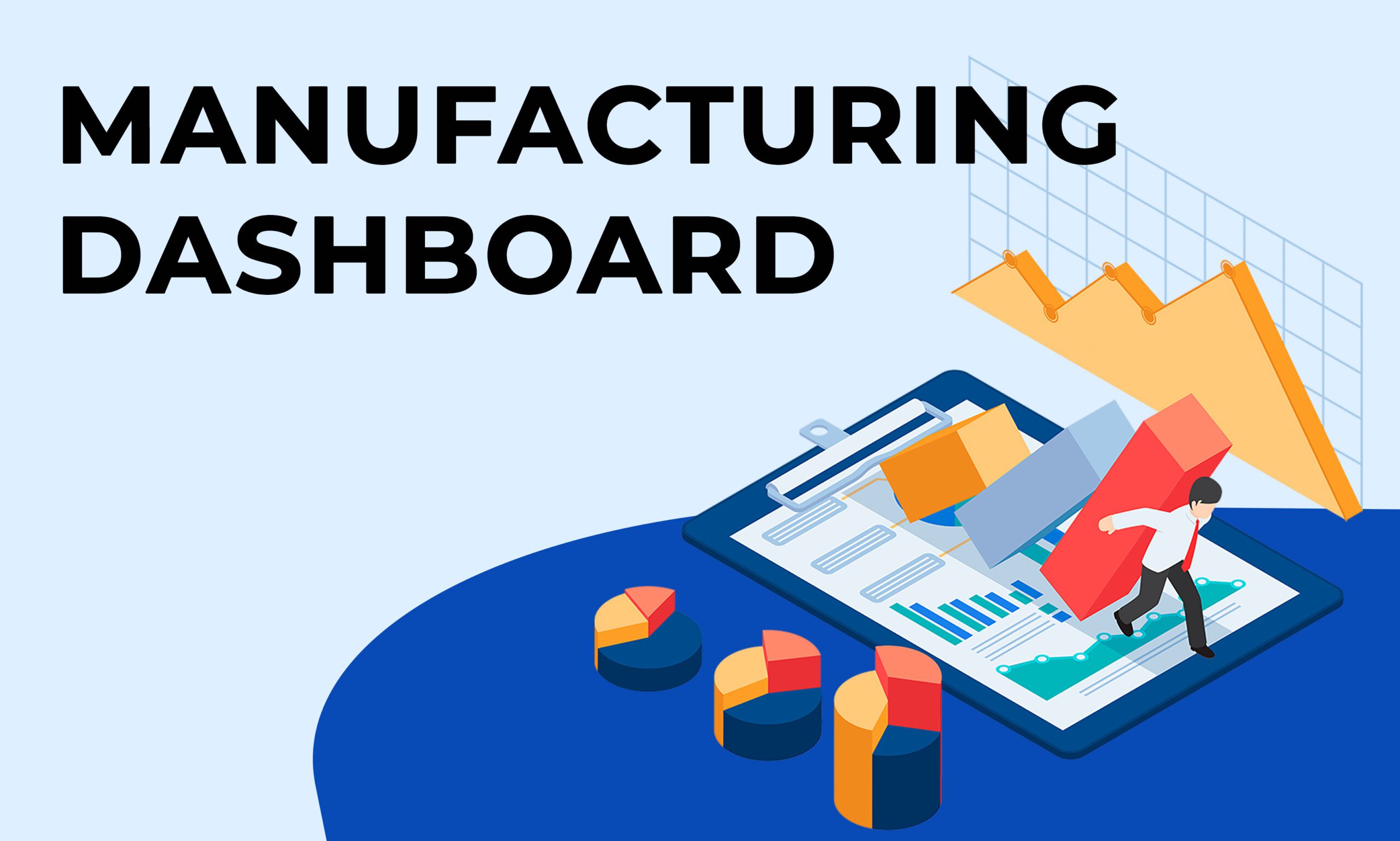 Manufacturing Dashboard tracks the real state and goals achievement ...
