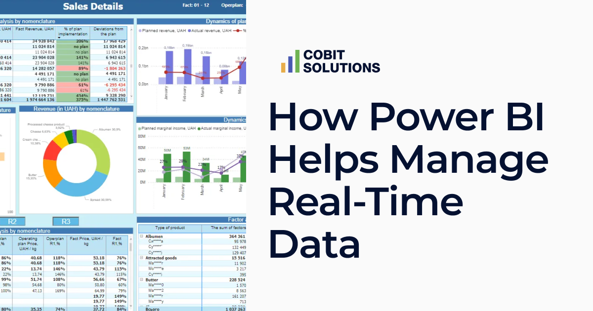 How Power BI Helps Manage Real-Time Data | Cobit Solutions